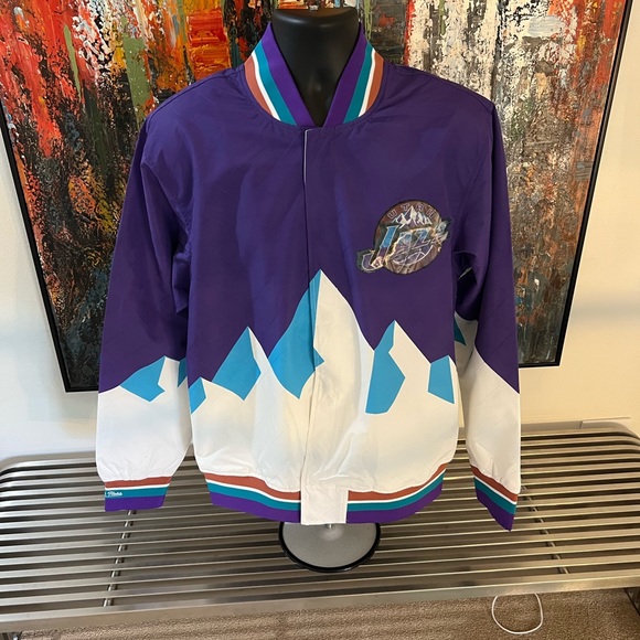 Mitchell & Ness | Jackets & Coats | Utah Jazz 75th Anniversary Warm Up ...